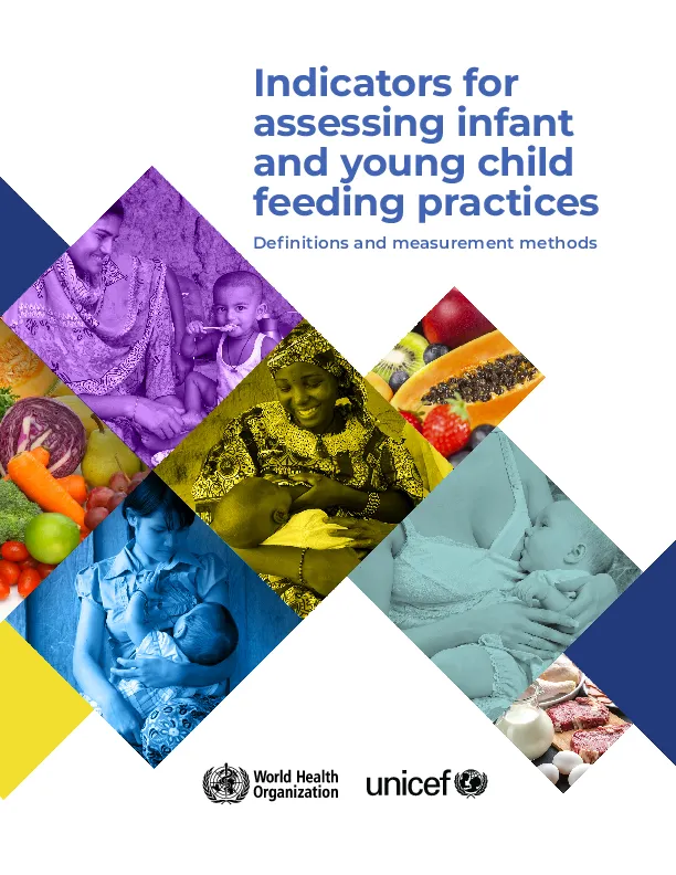 Indicators for Assessing Infant and Young Child Feeding Practices ...