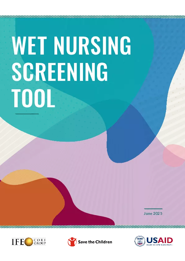 Wet Nursing Screening Tool | IYCF